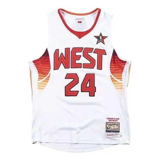 Mitchell & Ness Kobe Bryant 24 Nba All-star West 2009 Authentic Jersey - White/red