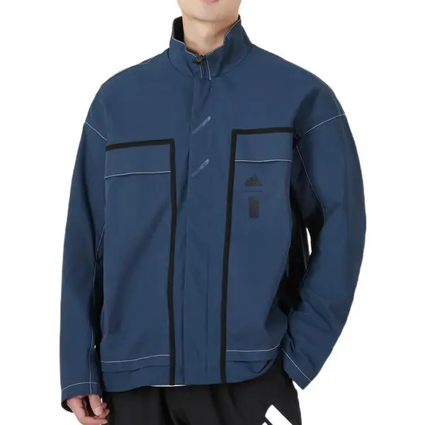 Adidas Loose Fit Stand Collar Windbreaker Jacket