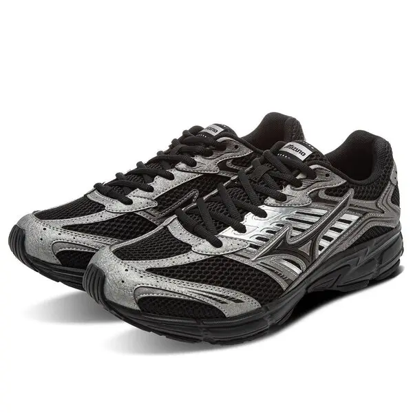 Mizuno Speed 2010 Athletic Lace Up Sneakers - Black/silver