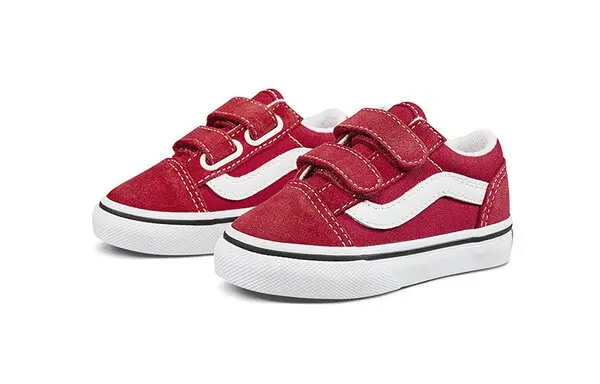 VANS Old Skool V "racing " Toddler Sneakers - Red