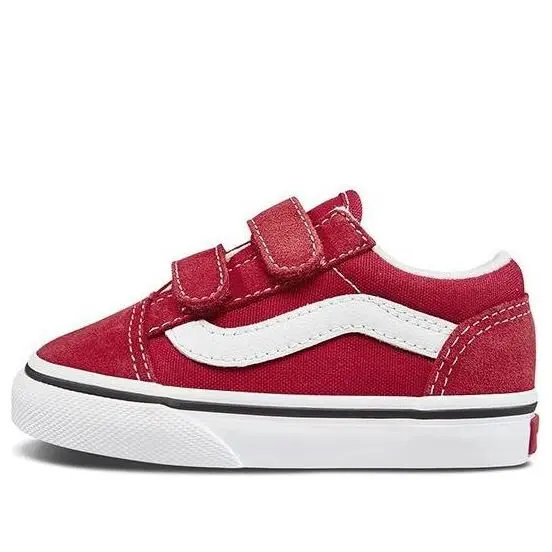 VANS Old Skool V "racing " Toddler Sneakers - Red