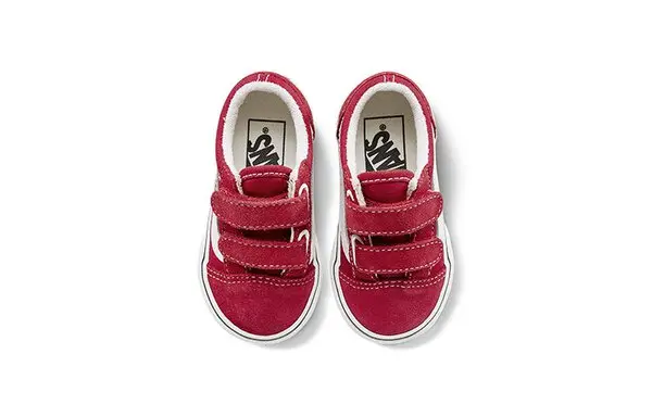 VANS Old Skool V "racing " Toddler Sneakers - Red