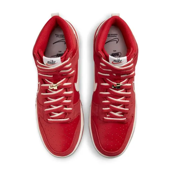 Nike Dunk High Se 'university Lace-up Sneakers - Red