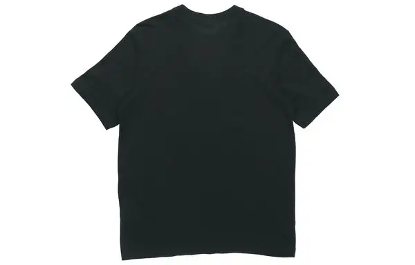 Nike Just Do It Contrasting Colors Alphabet Printing Round Neck Short Sleeve - Black