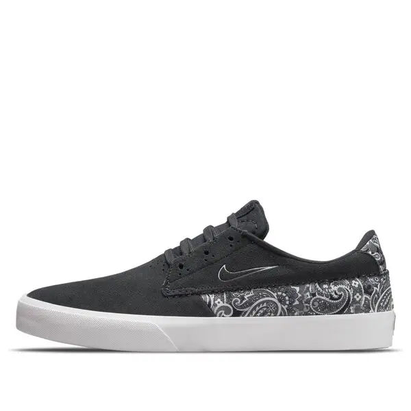 Nike Shane Premium Sb 'dark Smoke Grey Paisley' Skate Shoes - Black/white