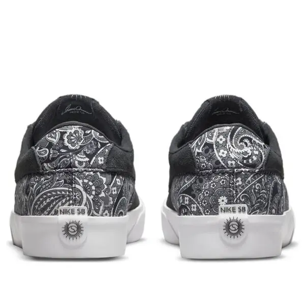Nike Shane Premium Sb 'dark Smoke Grey Paisley' Skate Shoes - Black/white
