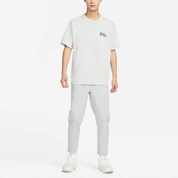 Nike Club Woven Tapered Leg Pants 'light Smoke Gray White