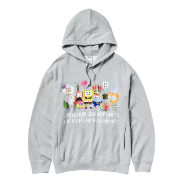 Uniqlo Cactus Plant Flea Market Spongebob Squarepants Hoodie - Grey