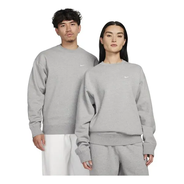 Nike Lab Swoosh Fleece Crewneck - Grey