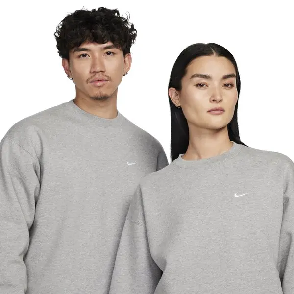 Nike Lab Swoosh Fleece Crewneck - Grey