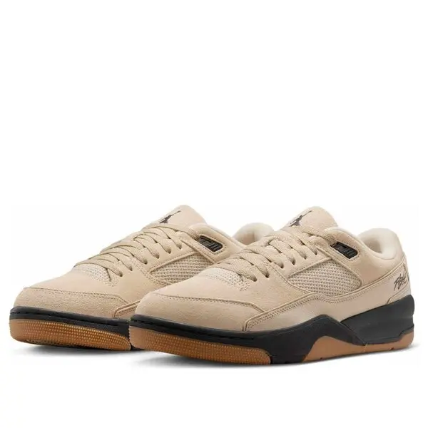 JORDAN Air Flight Court 'rattan' Sneakers - Rattan/black/gum Medium Brown