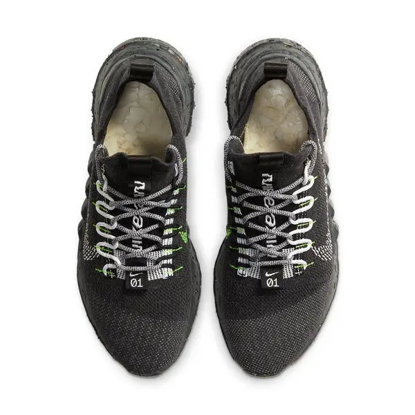 Nike Space Hippie 01 "black Volt" Sneakers - Anthracite/white/black