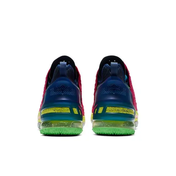 Nike Lebron 18 Ep "los Angeles Night" Basketball Sneakers - Pink/yellow/blue