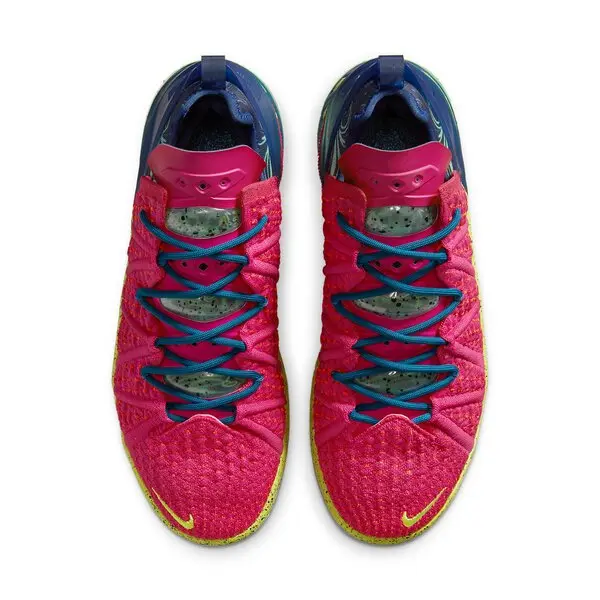 Nike Lebron 18 Ep "los Angeles Night" Basketball Sneakers - Pink/yellow/blue