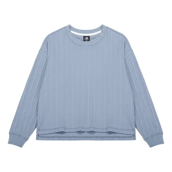 NEW BALANCE Rib-knit Pullover - Blue