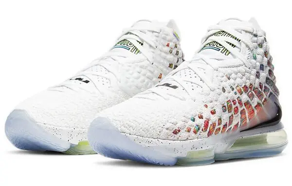 Nike Lebron 17 Ep "air Command Force" Sneakers - White/black/multi-color
