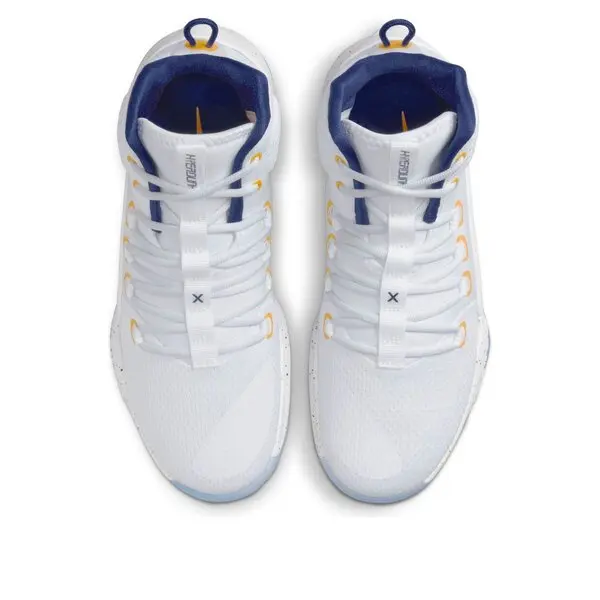 Nike Hyperdunk X Ep High Top Lace-up Sneakers - White/blue
