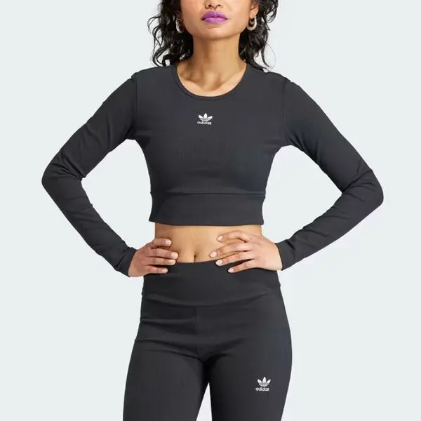 Adidas Essentials Rib Long Sleeve Tee