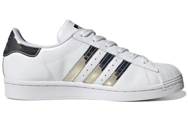 Adidas Superstar Metallic 3 Stripes Sneakers - White
