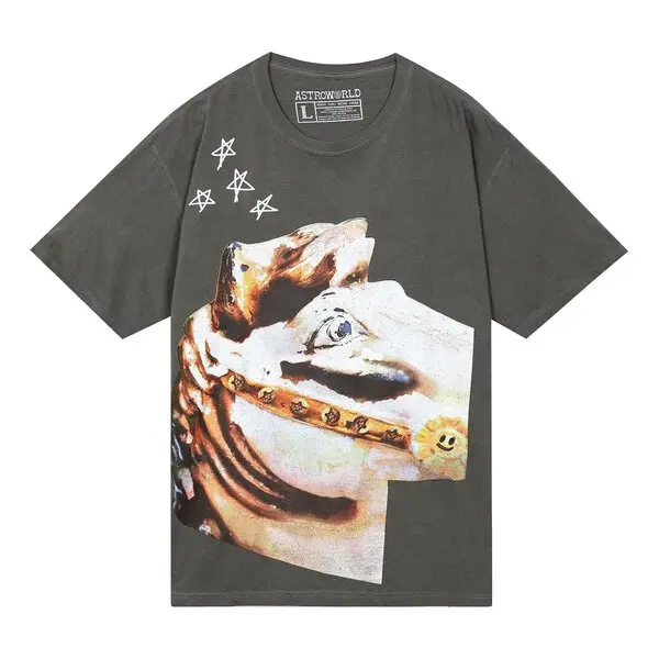 TRAVIS SCOTT Horse Head Tee 'washed - Black