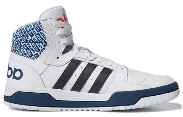 Adidas Entrap Mid High Top Sneakers - White/blue