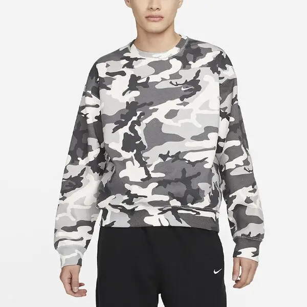Nike Solo Swoosh Camouflage Fleece Pullover