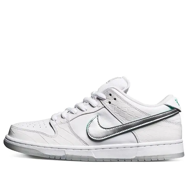 Nike X Diamond Supply Co. Sb Dunk Low Pro 'white Diamond - White/silver