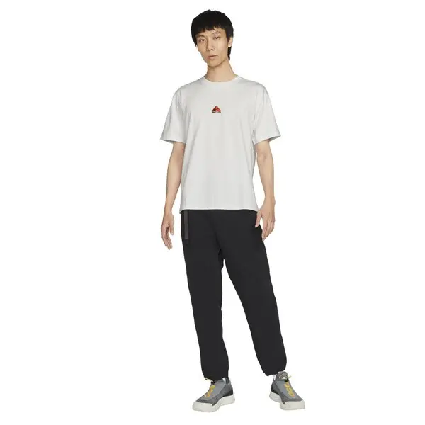 Nike As Nrg Ss Solid Color Chest Pattern Printing Round Neck Short Sleeve White