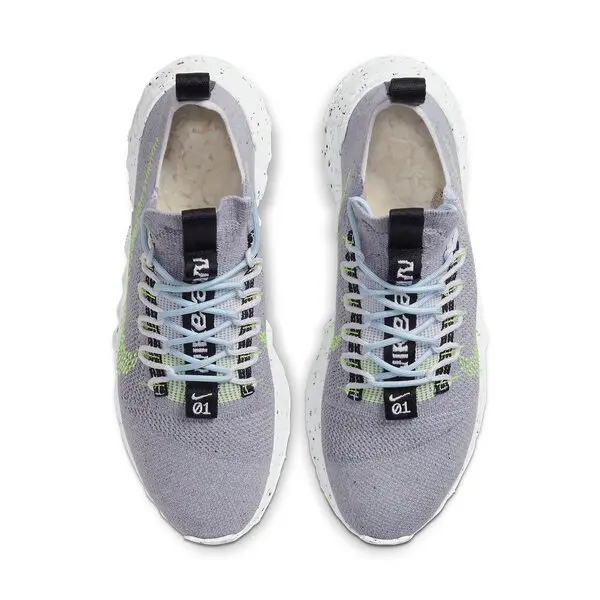 Nike Space Hippie 01 "grey Volt" Sneakers - Grey/green