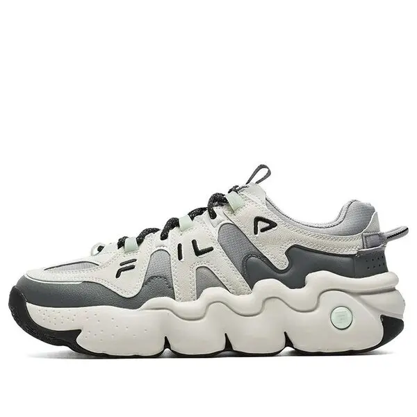 FILA Panini Lace-up Athletic Sneakers - White/grey