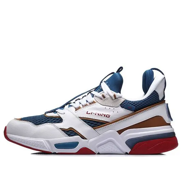 LI-NING 001 R-1 Paris Fashion Week Sneakers - White/blue/red
