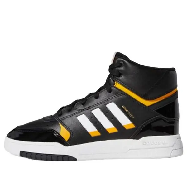 Adidas Originals Drop Step High Top Sneakers - Black/yellow