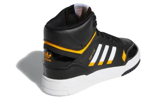 Adidas Originals Drop Step High Top Sneakers - Black/yellow