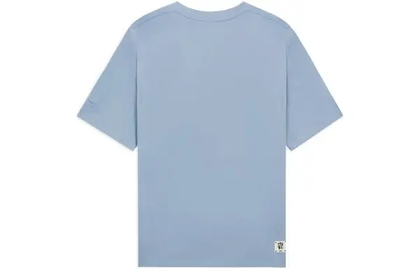 LI-NING Floral Cartoon Graphic T-shirt 'blue