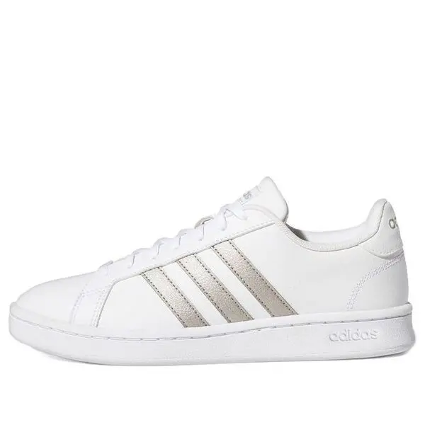 Adidas Grand Court Platinum Metallic Sneakers - White