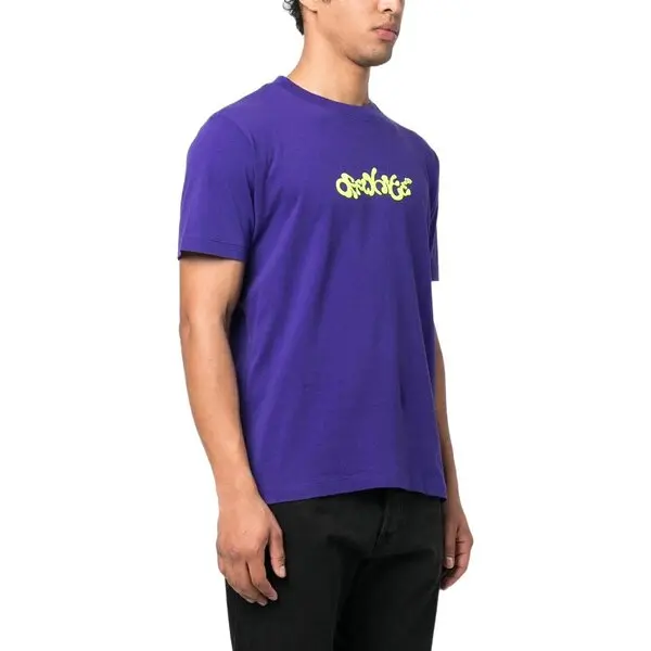 Off-White Opposite Arrow Slim T-shirt 'purple - Purple/lime
