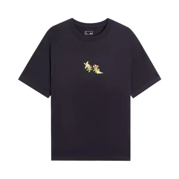 LI-NING Floral Graphic T-shirt 'black