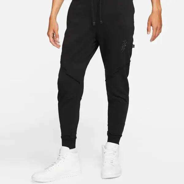 JORDAN Zion Performance Alphabet Embroidered Solid Color Bundle Feet Sports Pants