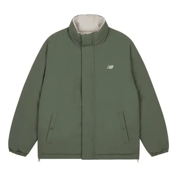 NEW BALANCE Waterproof Down Jacket - Green/grey