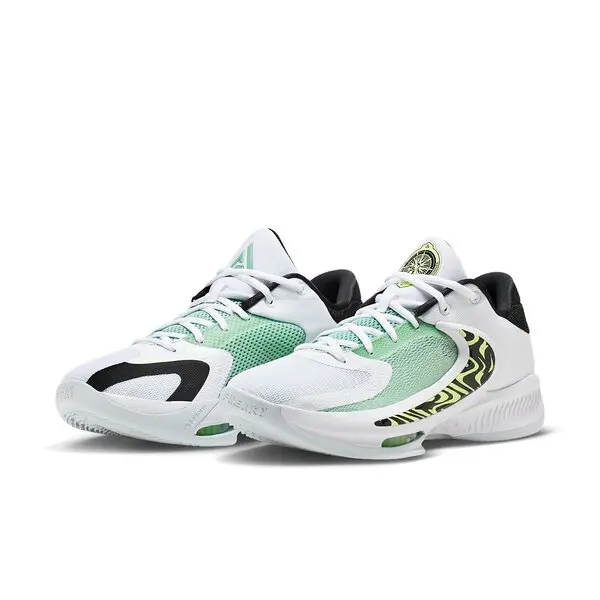 Nike Zoom Freak 4 Ep Basketball Shoes - White/green