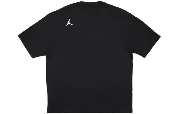 JORDAN 23 Engineered Casual Breathable Large Logo Printing Round Neck Short Sleeve Black