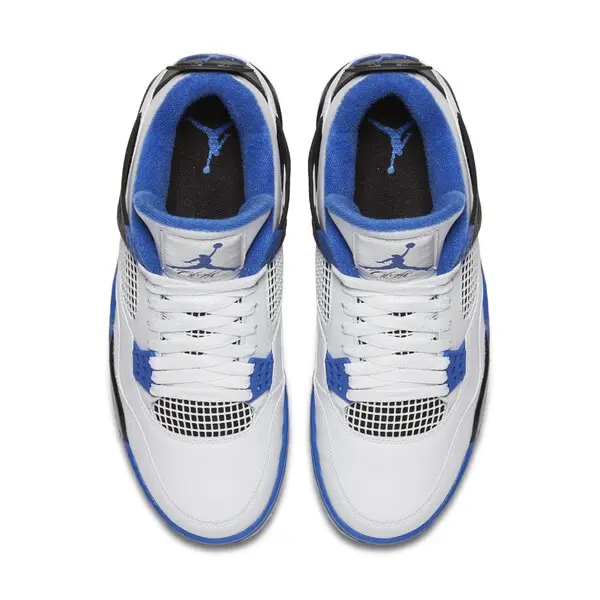 JORDAN Air 4 Retro Motorsports - White/blue/black
