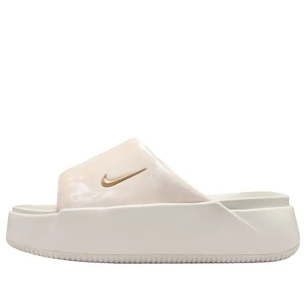 Nike Calm Elevation Platform Slides - Chalk