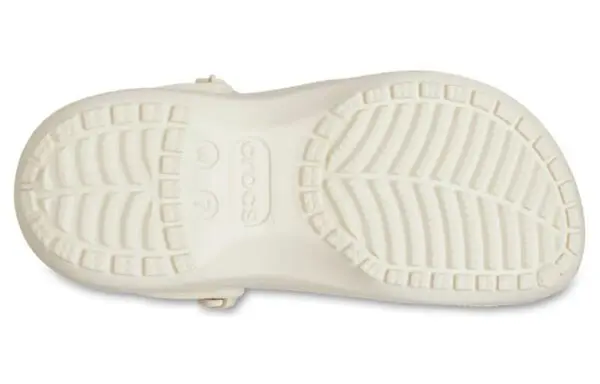 CROCS Classic Platform Chain Clogs - Bone