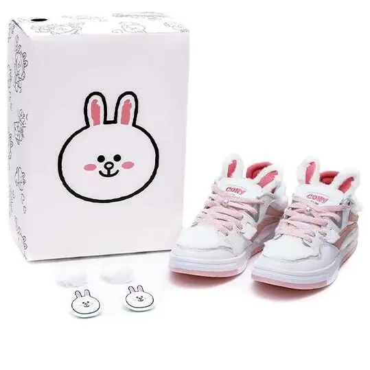 LI-NING Line Friends Collaboration Sneakers - White/pink