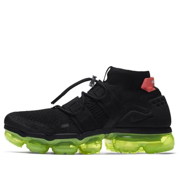 Nike Vapormax Flyknit Utility 'yeezy' Sneakers - Black/volt