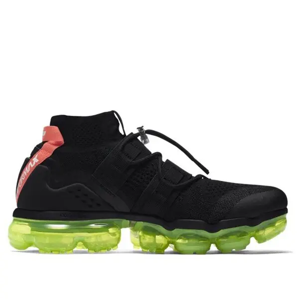 Nike Vapormax Flyknit Utility 'yeezy' Sneakers - Black/volt