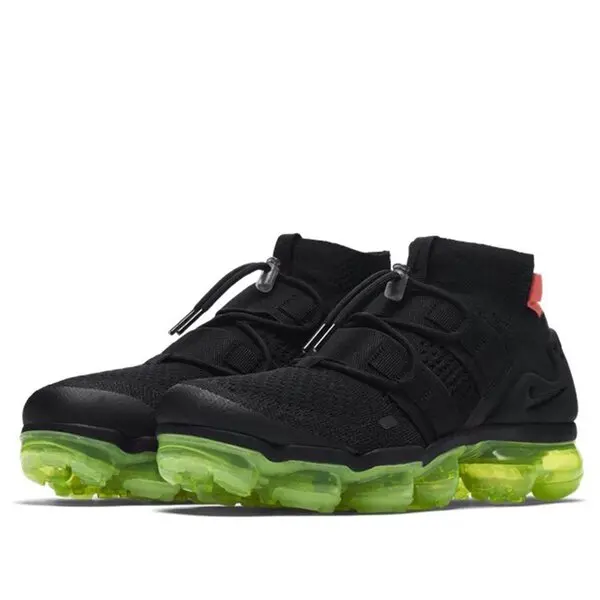 Nike Vapormax Flyknit Utility 'yeezy' Sneakers - Black/volt