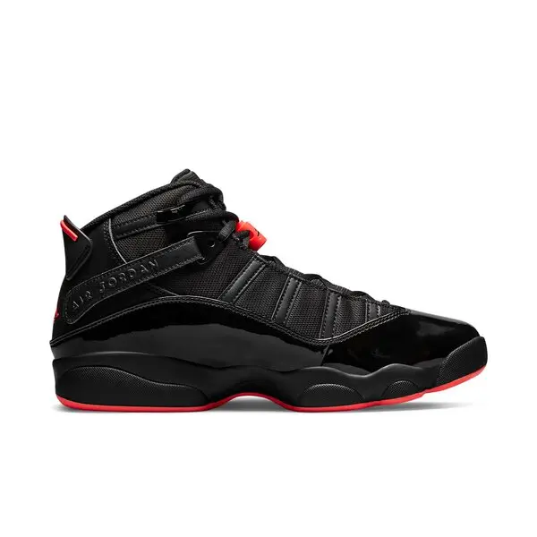 JORDAN Rings "black Infrared" High Top Sneakers - Black/red