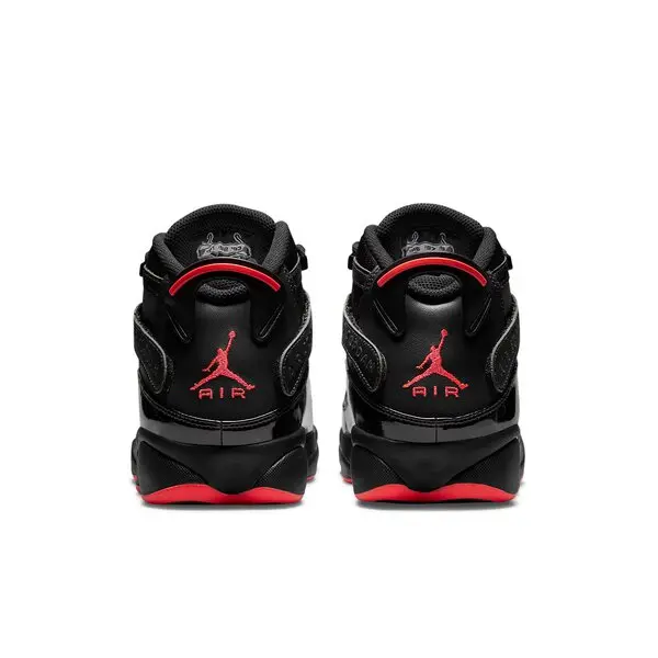 JORDAN Rings "black Infrared" High Top Sneakers - Black/red